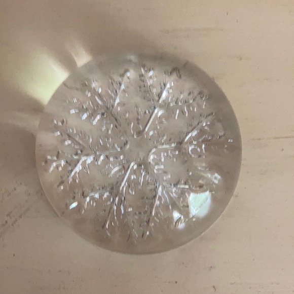Office | Paperweight With A Snowflake Design | Poshmark